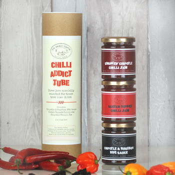 chilli addict tube gift set by the smokey carter | notonthehighstreet.com