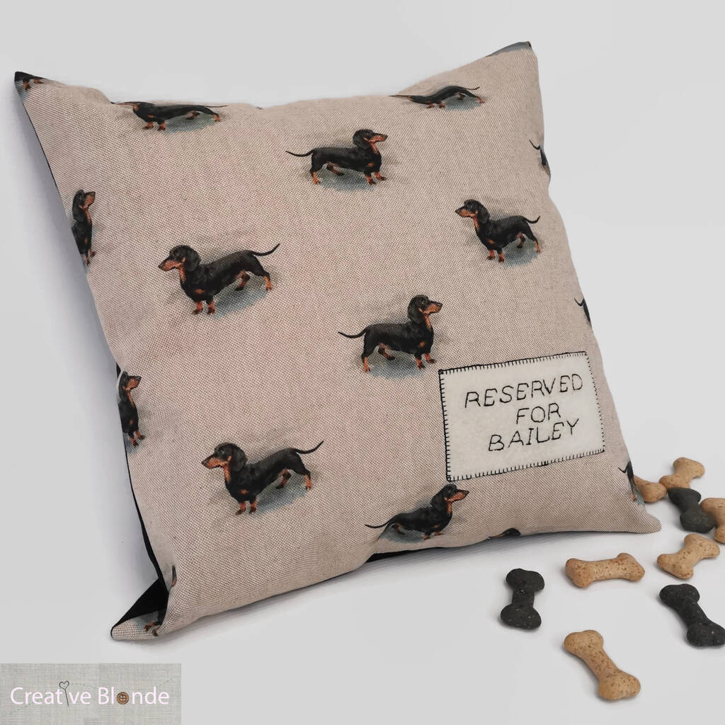 Personalised Dachshund Dog Cushion By creativeblonde ...