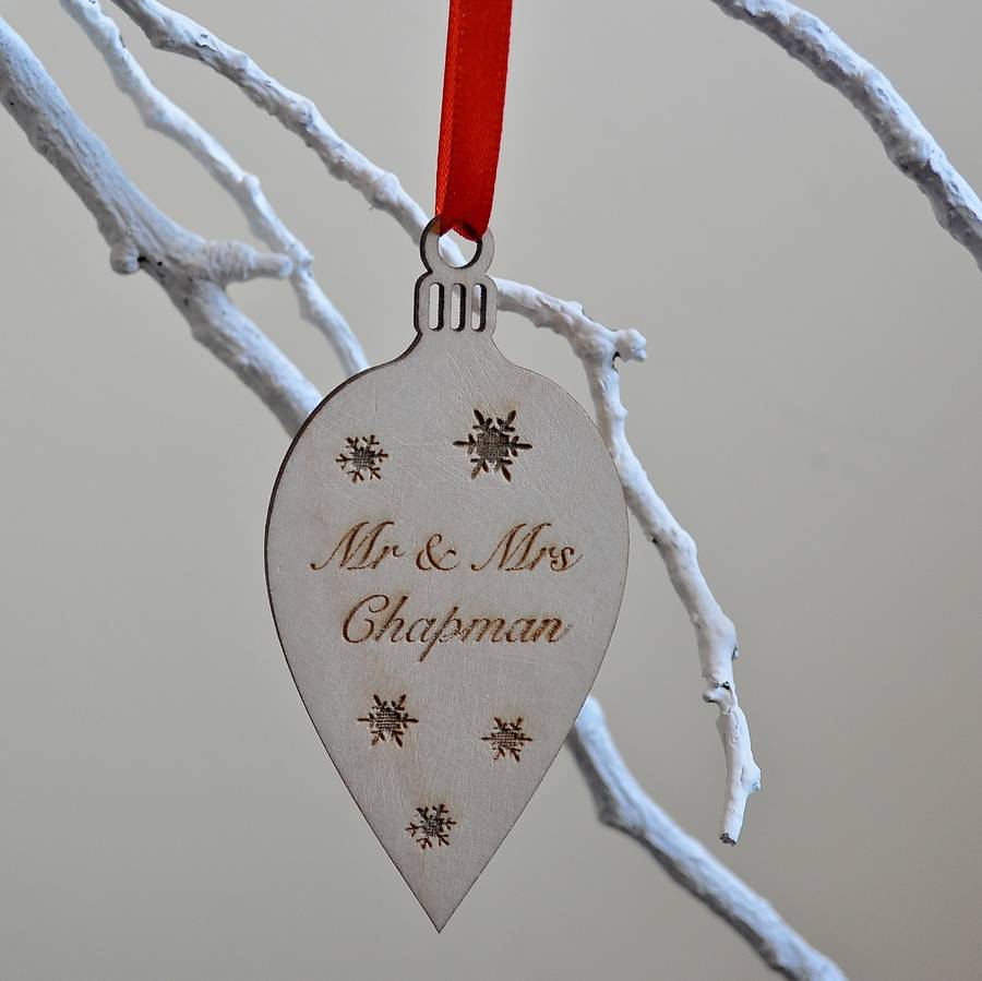 Personalised Christmas Wooden Bauble By Sweet Pea Design ...