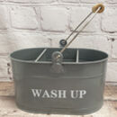 Washing Up Tidy Tin In French Grey By Garden Selections ...