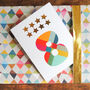 Mini Gold Star Number Eight Card By Kali Stileman Publishing