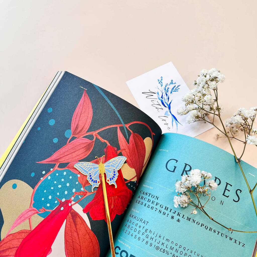 Personalised Butterfly Enamel Bookmark By Studio Hop ...