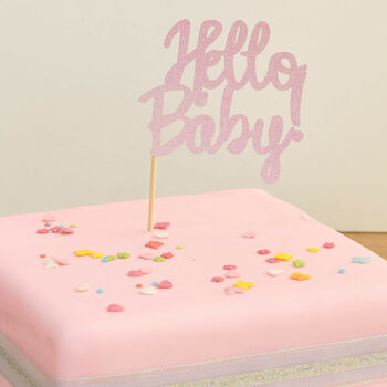 Hello Baby! Cake Topper For Baby Shower Or New Birth By Lily Grace ...