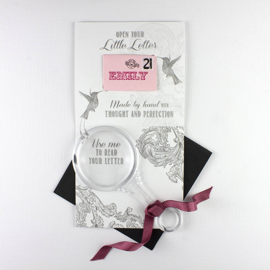 Personalised 21st Birthday Mini Letter Keepsake By Little Letter ...