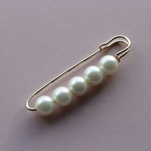 Multi Pearl Scarf Pin Brooch By Studio Hop | notonthehighstreet.com