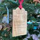 Bespoke Baby's First Christmas Wooden Tag Decoration By Betsy Benn ...