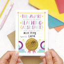 Best Teaching Assistant Certificate Card By Joanne Hawker ...