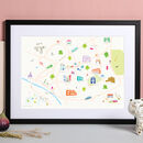 Map Of Rye Art Print By Holly Francesca | notonthehighstreet.com