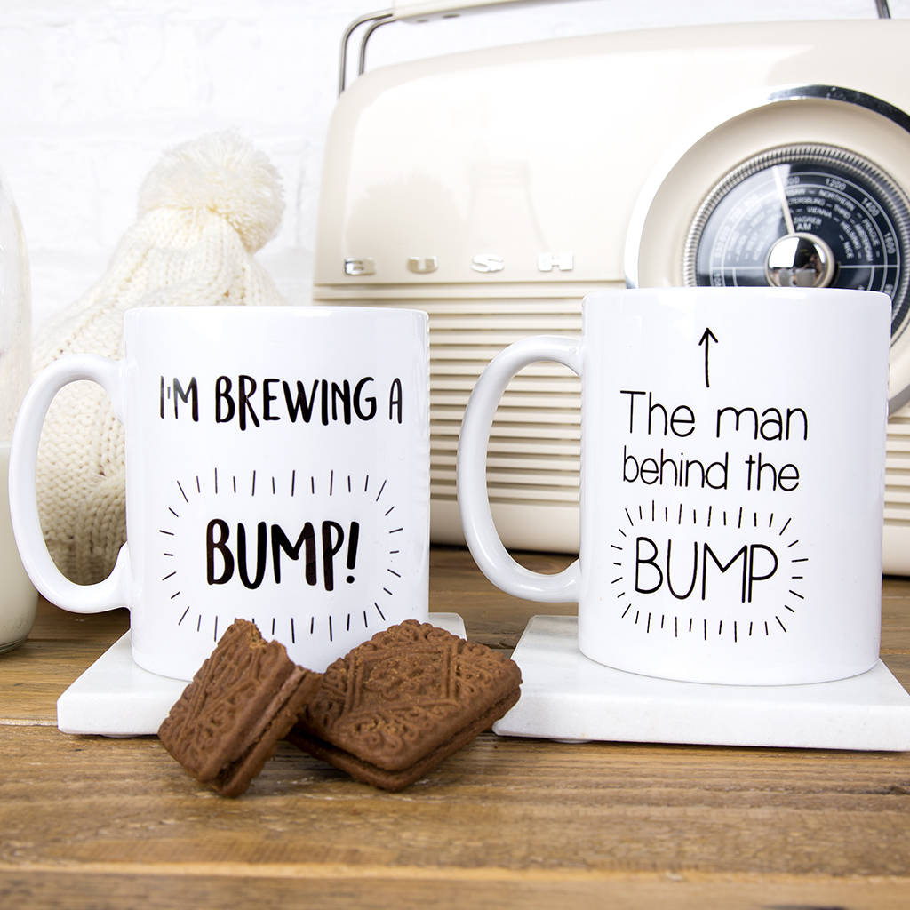 'brewing a bump' mug set by ellie ellie | notonthehighstreet.com