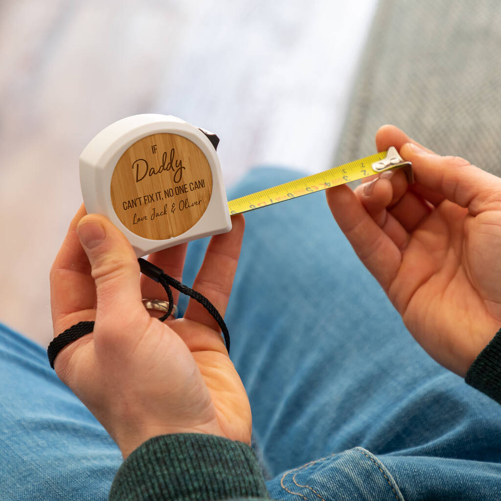 Personalised Tape Measure Fix It By Mirrorin