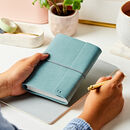 Personalised Vegan Leather Embossed Notebook By Martha Brook ...