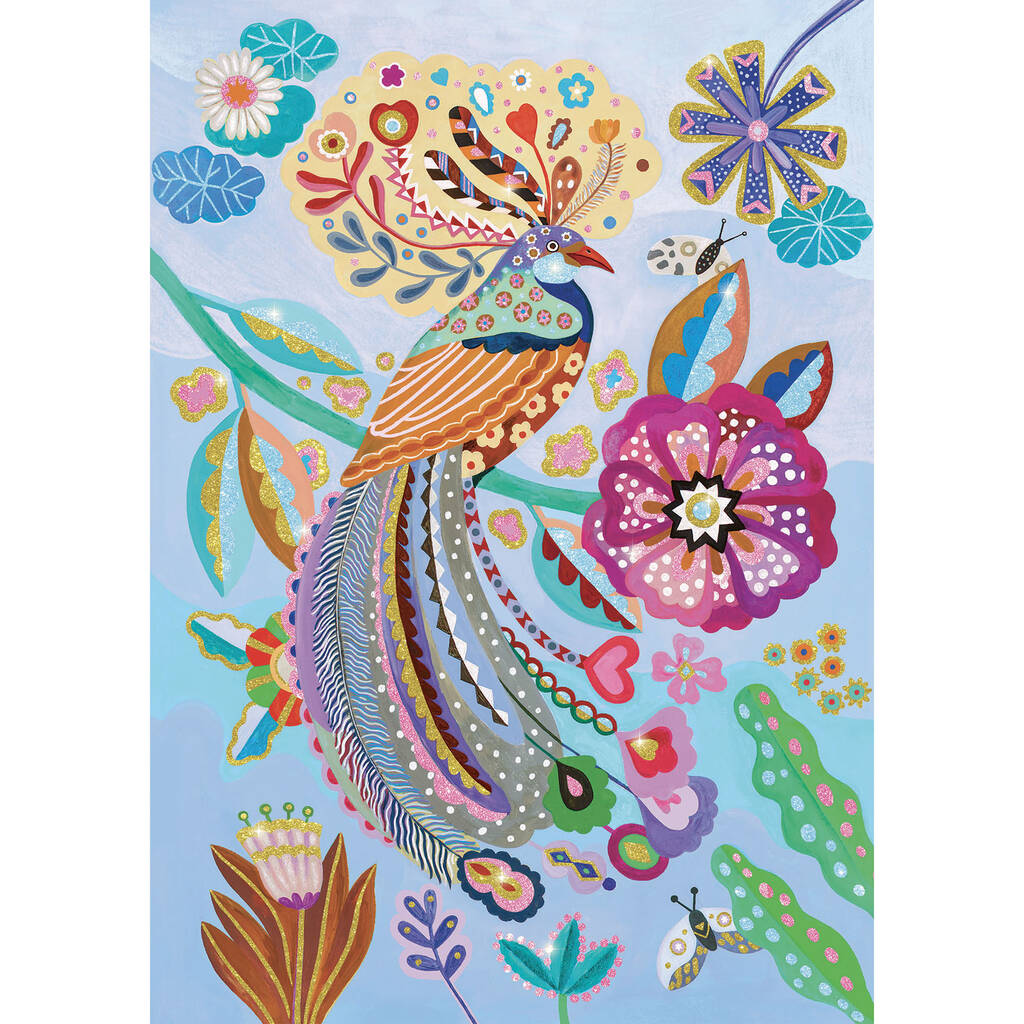 Sparkling Bird Glitter Jigsaw Puzzle By Crafts4Kids ...