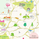Map Of Somerset Art Print By Holly Francesca | notonthehighstreet.com