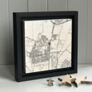 New Home Postcode Map Print On Wood By Northern Logic ...
