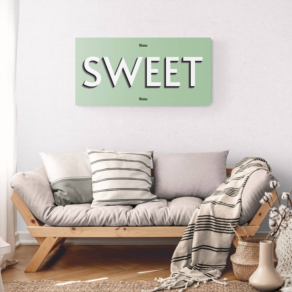 Personalised Word Print Sign With Optional Messages By elevencorners