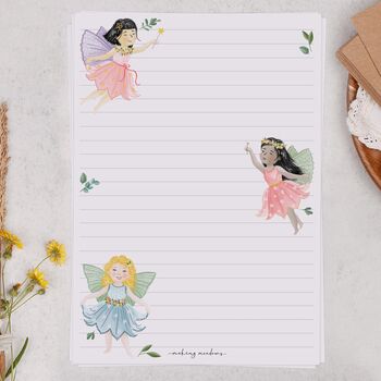 A5 Letter Writing Paper With Garden Fairies By Making Meadows ...