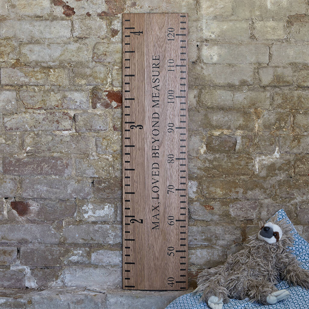 The Tiddler Wooden Ruler Height Chart By Lovestruck Interiors ...