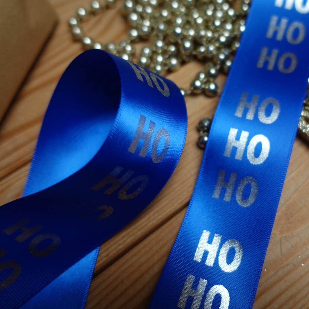Luxury Blue Christmas Ribbon By Yellow Green Blue | notonthehighstreet.com