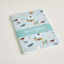 Dog Pattern Notebook In A6 And A5 Size By Mary Kilvert ...
