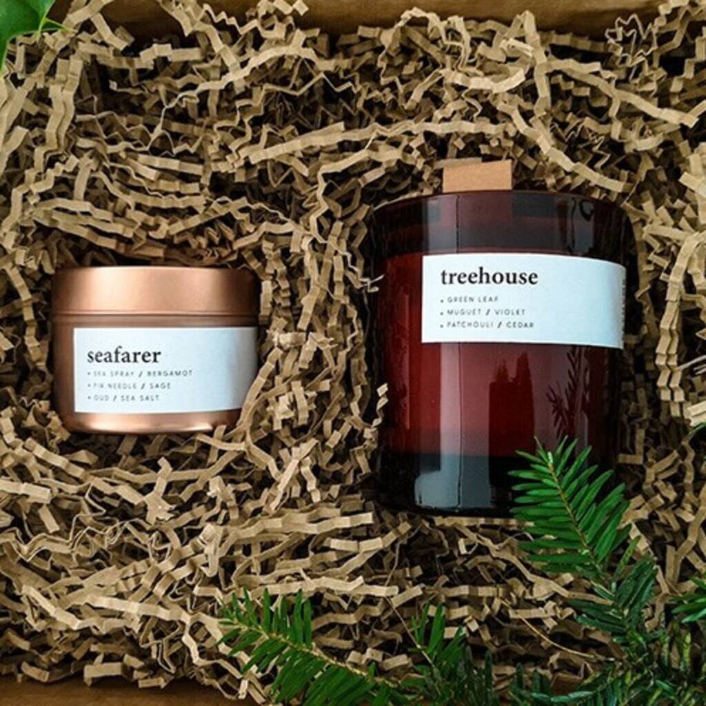 Big And Small Candle Gift Box By Keynvor Candle Co