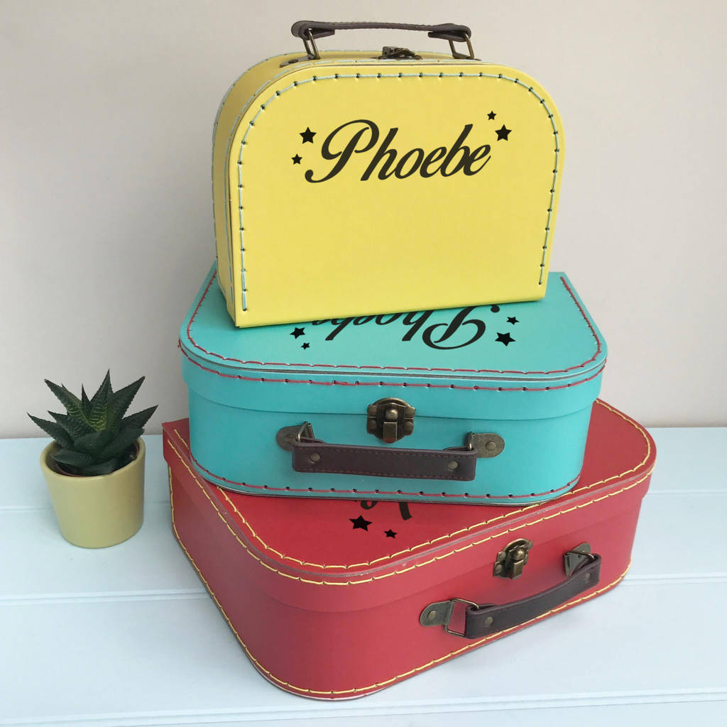 children's personalised storage box set by pink pineapple home & gifts ...