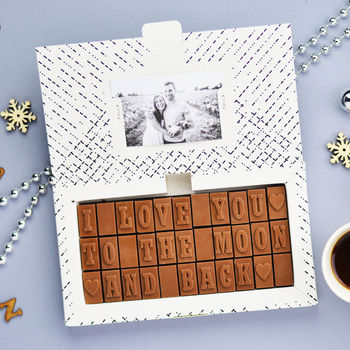 romantic chocolate greetings card by morse toad chocolate messaging ...