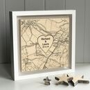 Personalised Wedding Venue Location Map Print On Wood By Northern Logic ...