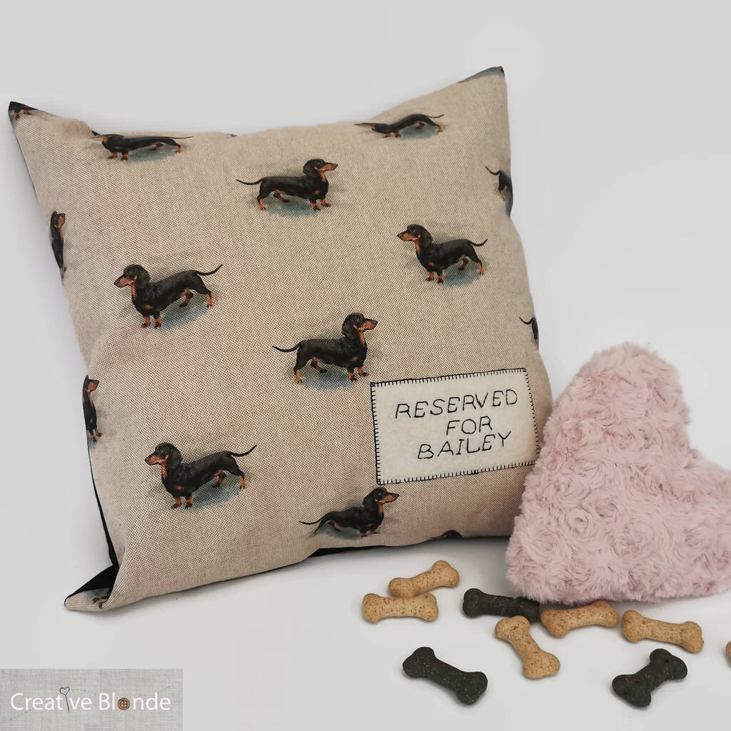 Personalised Dachshund Dog Cushion By creativeblonde ...