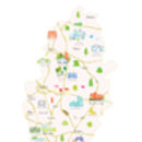 Map Of Nottinghamshire Art Print By Holly Francesca ...