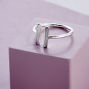 Open Bar Ring By Posh Totty Designs | notonthehighstreet.com