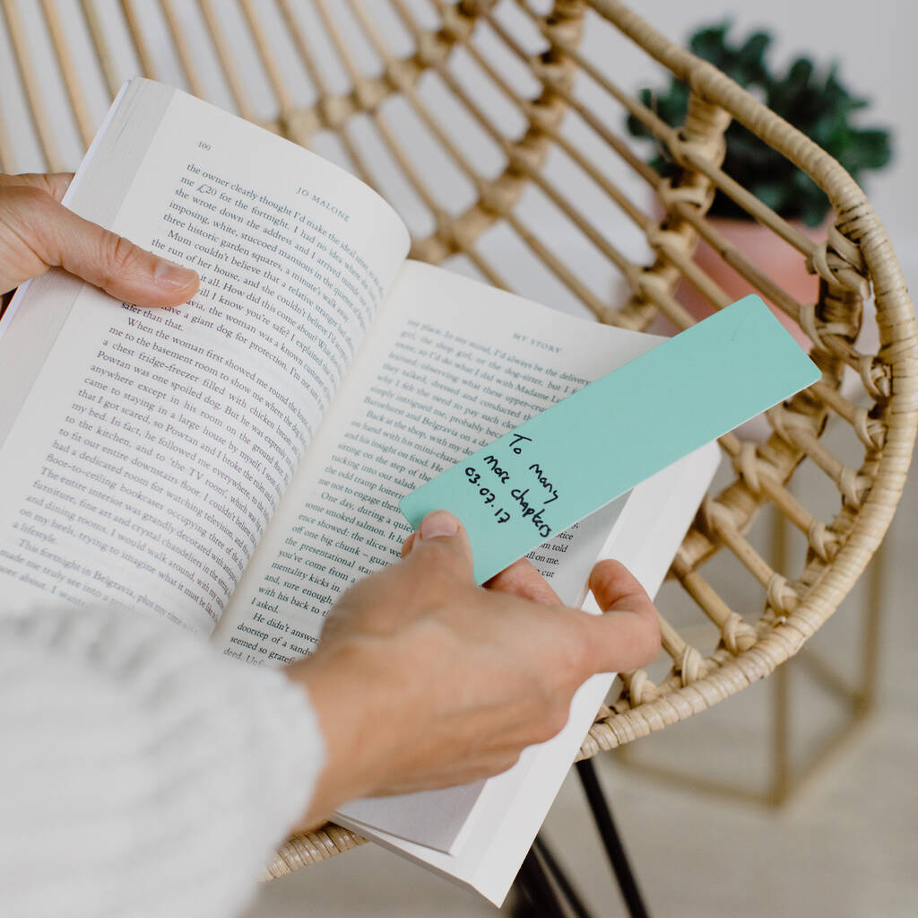 Personalised Handwritten Note Leather Bookmark Gift By Holdall & Co ...