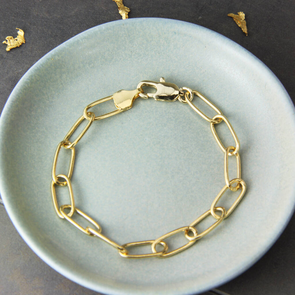 Gold Filled Chunky Link Chain Bracelet By Gaamaa | notonthehighstreet.com