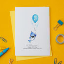 Personalised Baby Shark Age Birthday Card By Rosie & Radish ...
