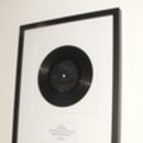 Framed Birthday Number One: Original Vinyl Record By The Old Record ...