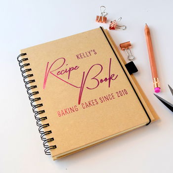 Personalised Recipe Notebook By The Alphabet Gift Shop ...