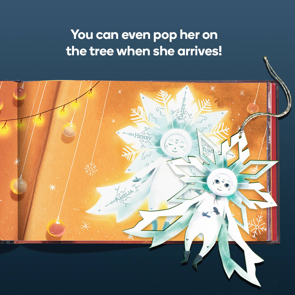 the christmas snowflake hardback personalised book by wonderbly ...