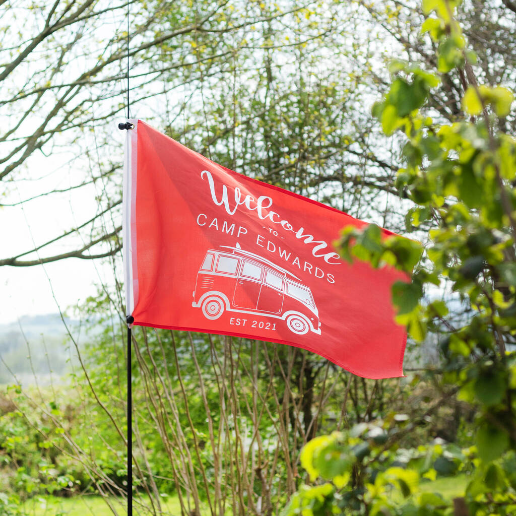 Personalised Van Camping Flag By Jonny's Sister | notonthehighstreet.com