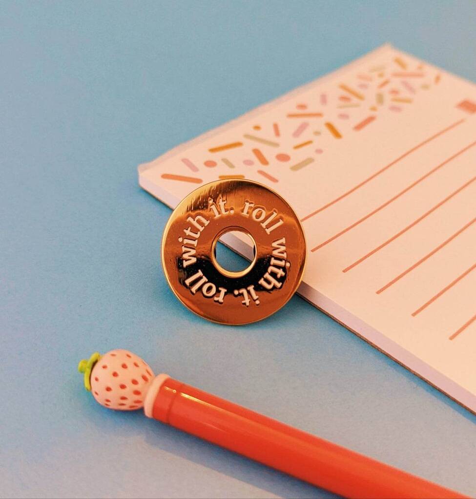 Roll With It Enamel Pin By Quinn's Pins | notonthehighstreet.com
