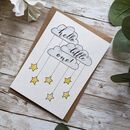 Hello Little One Personalised New Baby Card By Callisto Design Co ...