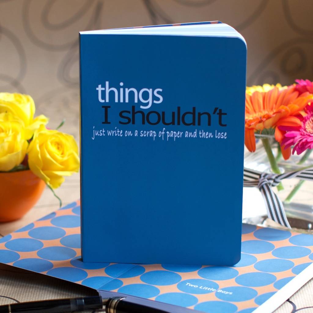 Funny Notebook Gift For Friends By Two Little Boys | notonthehighstreet.com