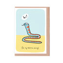 Saying Hi Funny Card By Sarah Ray | notonthehighstreet.com