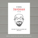 Personalised 'super Dad' Daddy Or Grandad Print By Molly Moo Designs ...