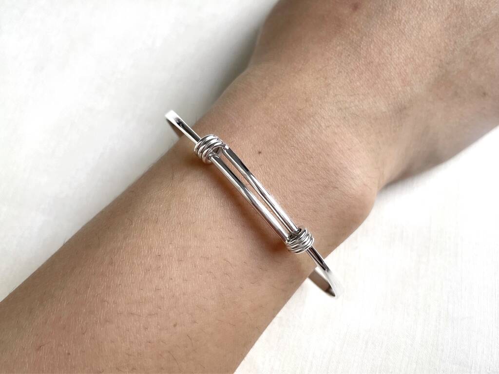 Personalised Silver Bangle Bracelet For Small Wrists By Mon Bijoux ...