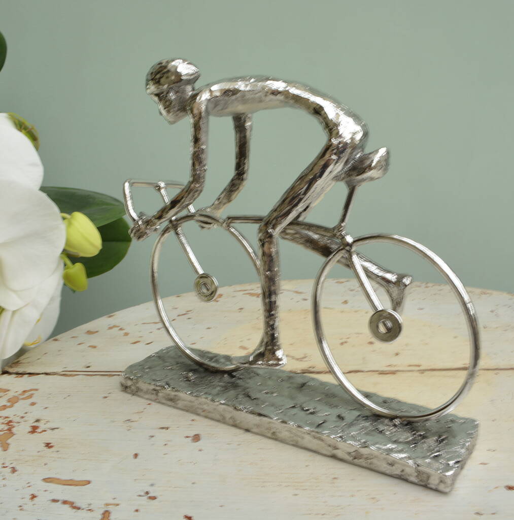 Cyclist Sculpture By Me And My Sport | notonthehighstreet.com