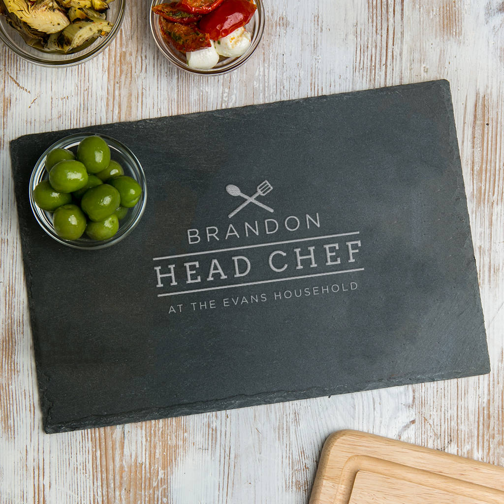 Chef Of The Family Personalised Serving Board By Dust and Things ...