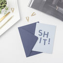 'shit' funny sorry and get well card by twin pines creative ...