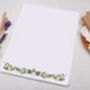 A4 Botanical Letter Writing Paper By Making Meadows ...