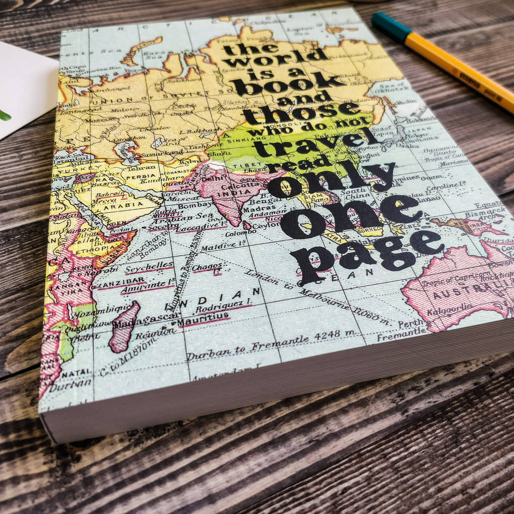 Inspirational The World Is A Book Travel Journal By Bookishly Inspirational The World Is A Book Travel Journal By Bookishly