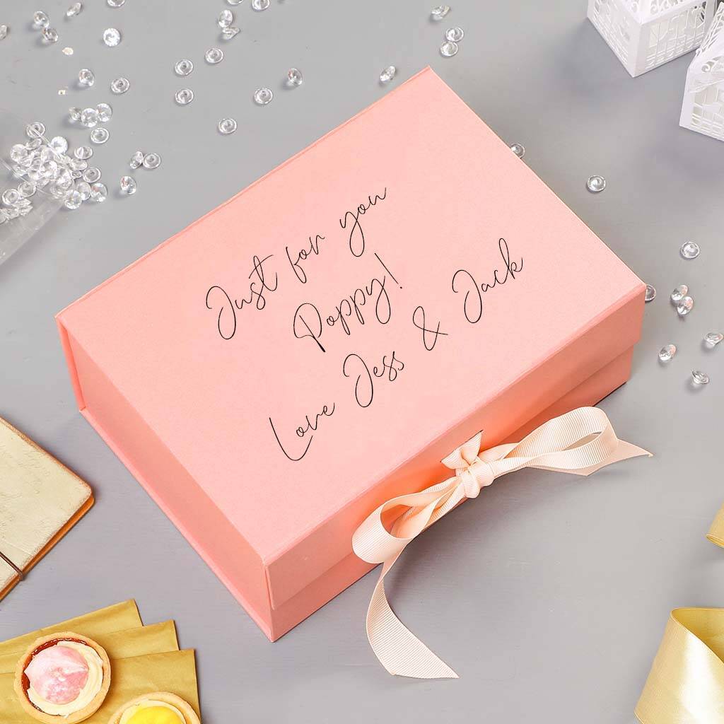 Personalised Luxury Rose Gold Christmas Gift Box By Dibor ...