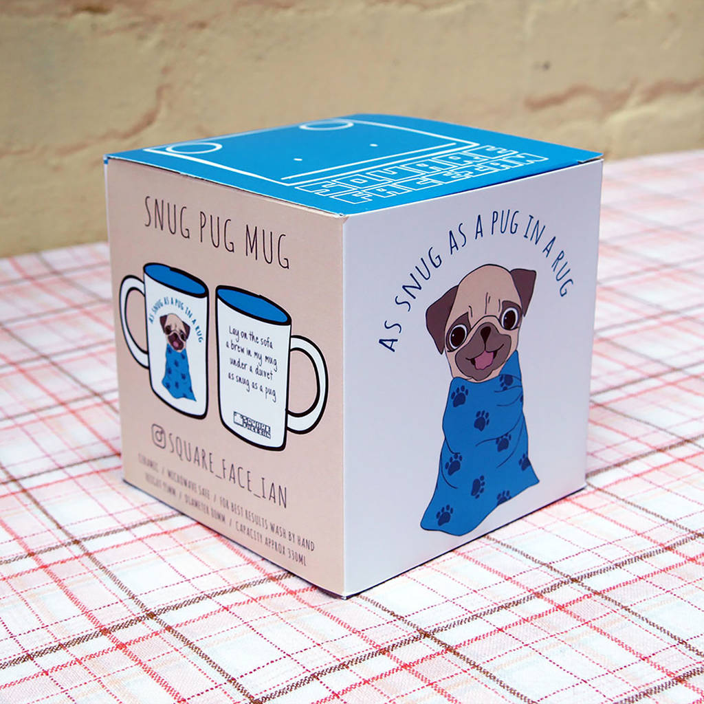 snug pug mug by dead good dog | notonthehighstreet.com